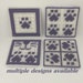 Purple Paw Bookmark Four Paw Design Yarn on Plastic Canvas - Etsy Canada