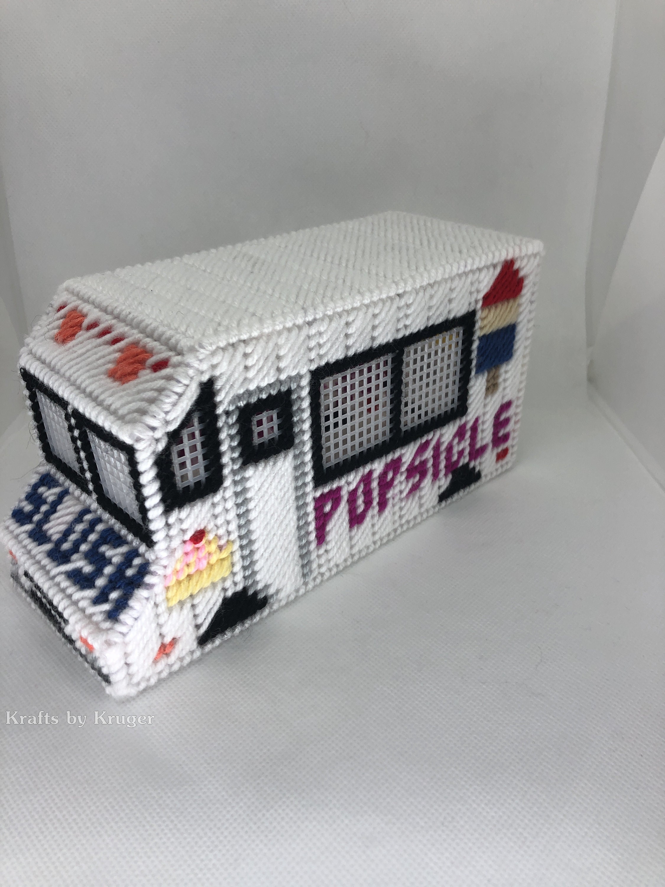 Ice Cream Truck Plastic Canvas Coin Bank - Etsy