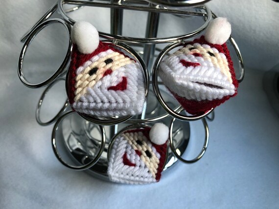 Santa Claus Squeezums Plastic Canvas Treat Holders | Etsy