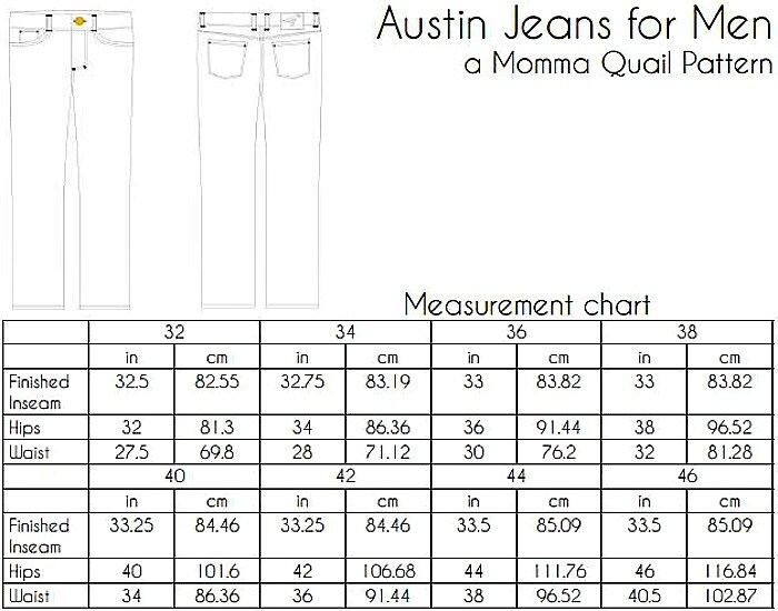 Austin Jeans PDF Sewing Pattern - Etsy