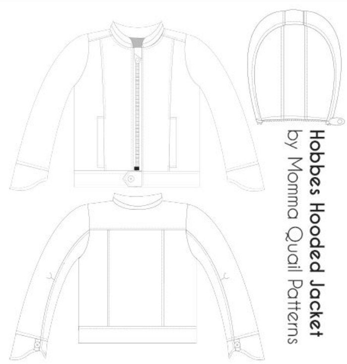 Hobbes Hooded Jacket PDF Sewing Pattern - Etsy