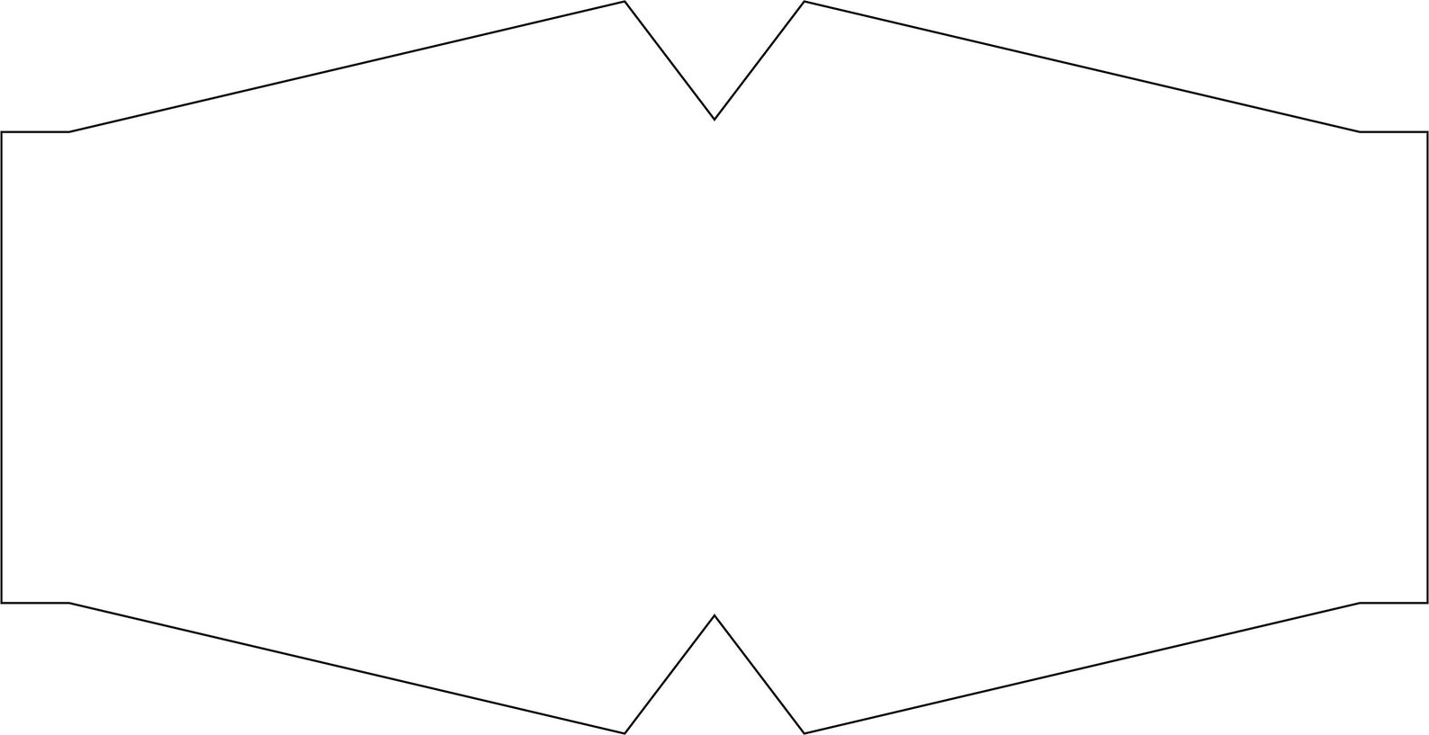 Face Mask Sewing Sew Pattern Template Design Outline Guideline 3 ...