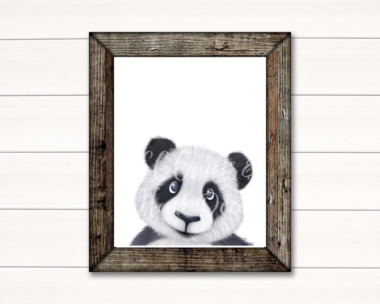 Panda Bear Art Print Nursery Decor - Etsy