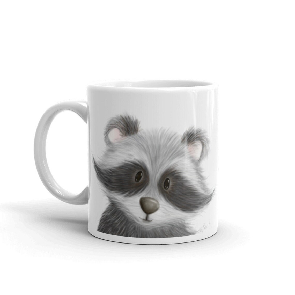 Cute Raccoon Ceramic Mug Original Design 11oz and 15oz Sizes. - Etsy
