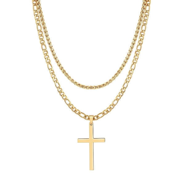 Cross Chain Necklaces for Men - Etsy