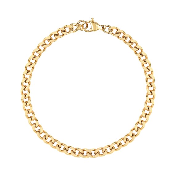 Thick Chunky 5mm Gold Curb Bracelet & Anklet Men's and - Etsy