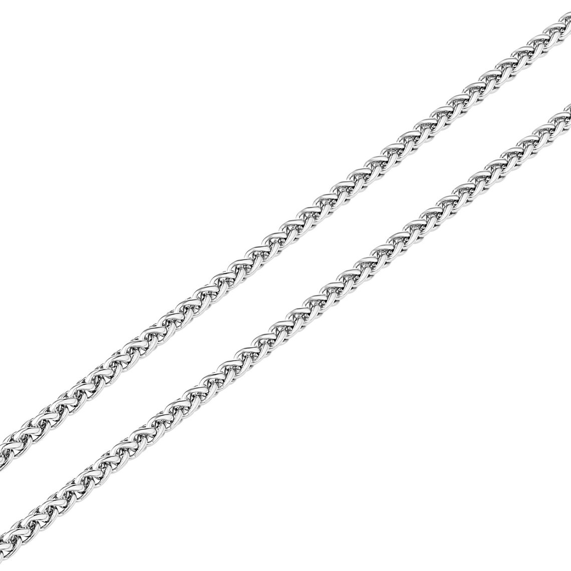 Silver Wheat Chain Necklace Men's & Women's Silver - Etsy