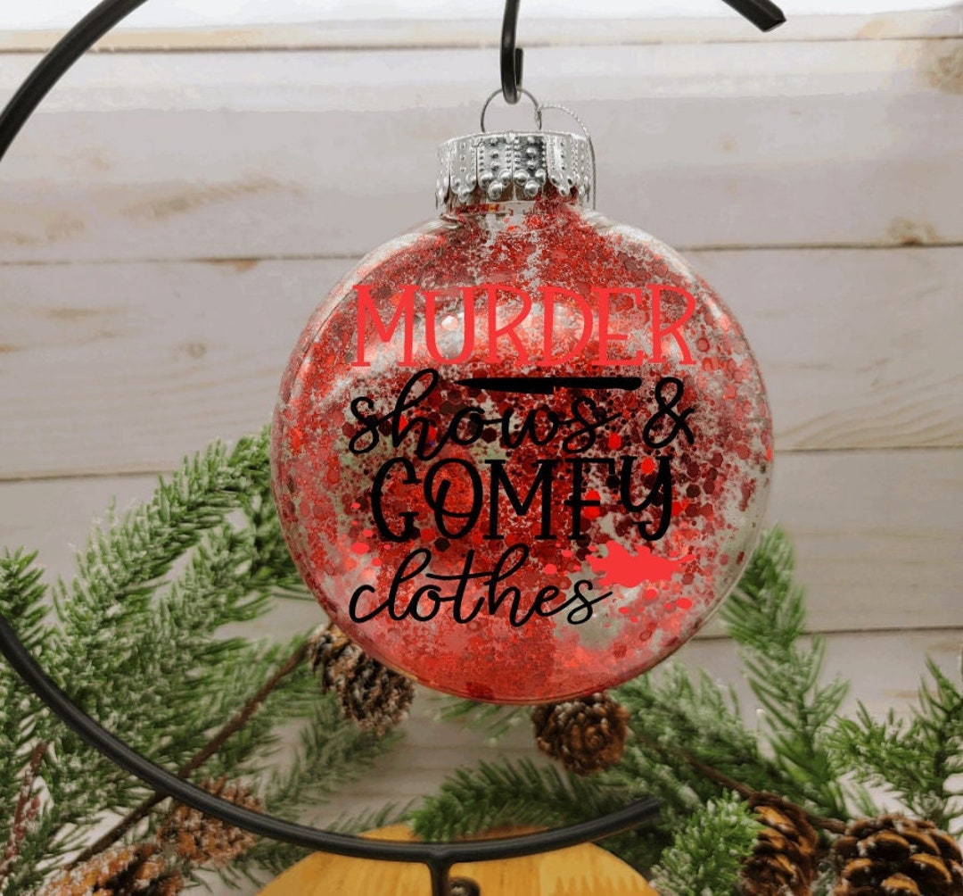 True Crime Christmas Ornament Blood Splatter Ornament Murder - Etsy