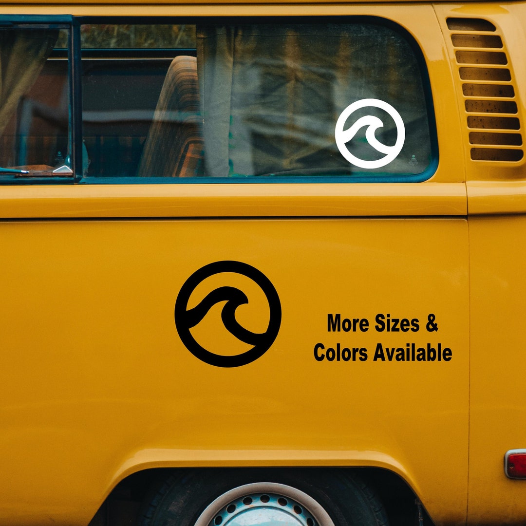 Wave Decals Car Decal Surf Stickers Ocean Wave Sticker Surf Laptop ...