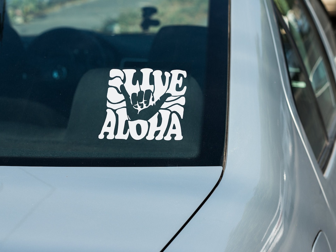 Live Aloha Decals Hawaii Stickers Hawaii Car Decals Shaka Stickers ...