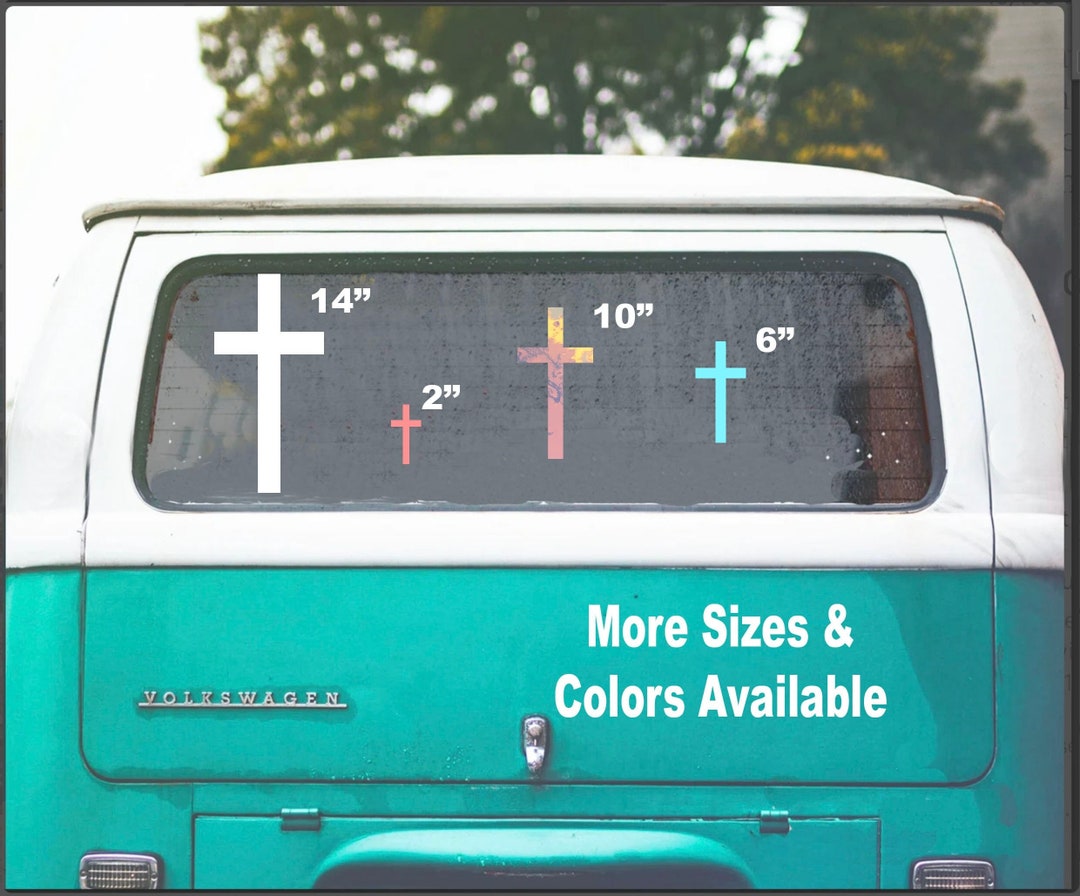 Custom Cross Decal Holographic Cross Decal Holographic - Etsy