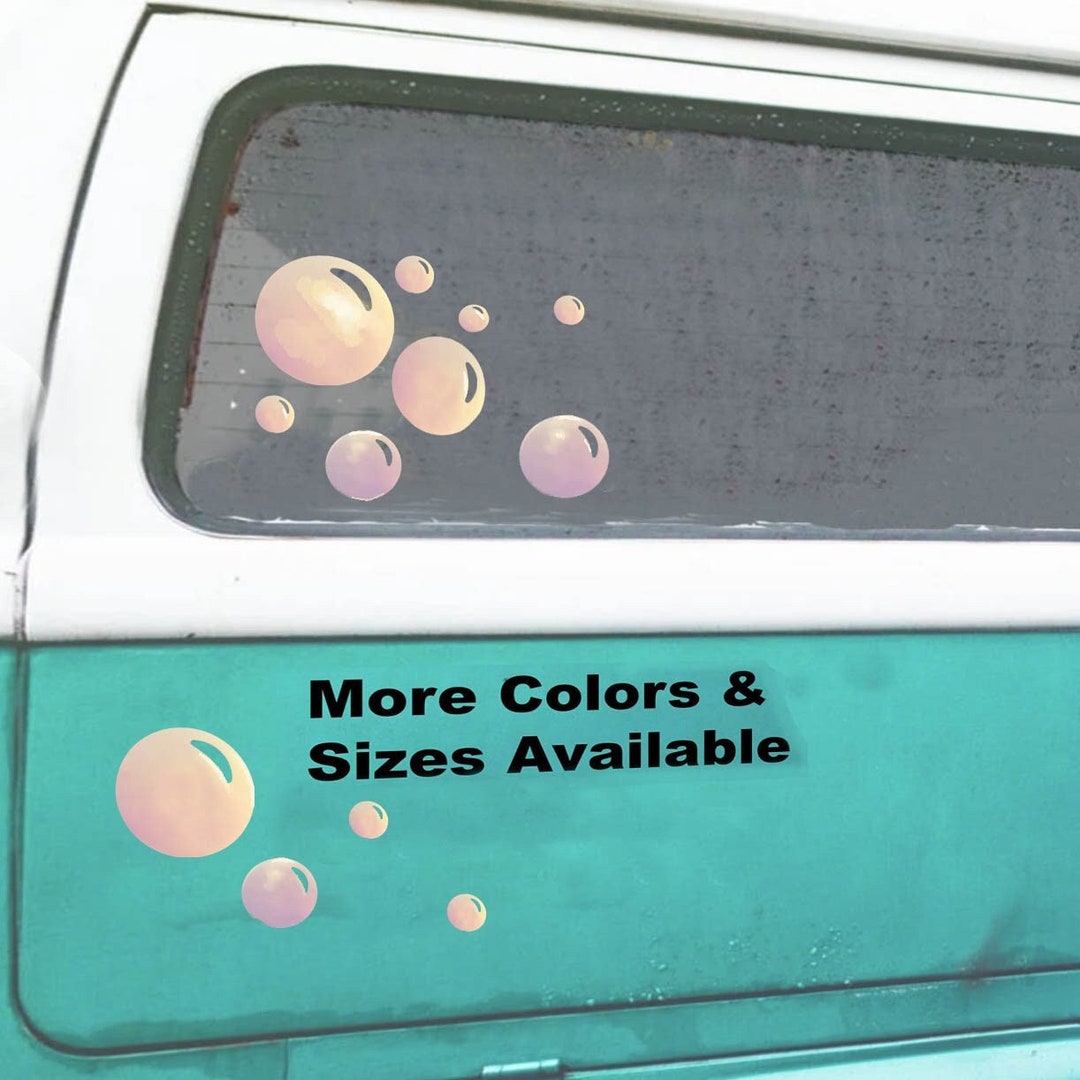 Holographic Bubble Decal Set: Car, Laptop, Phone Stickers (set of 14 ...