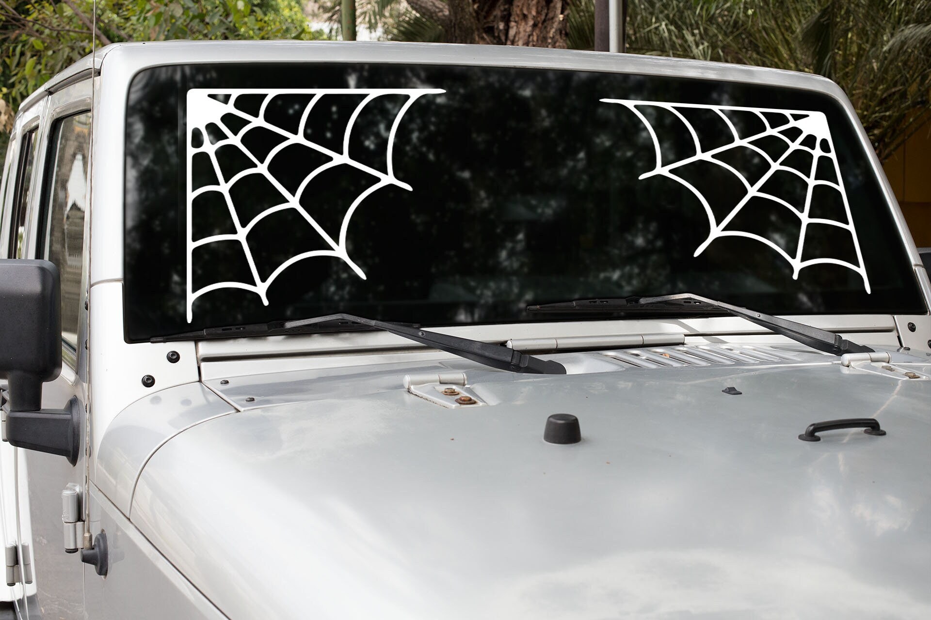 Spider Web Decal Set of 2, Spider Web Stickers, Spider Web Car Sticker ...