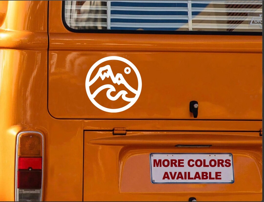 Mountain Wave Car Decals Mountains Decal Travel Stickers Ocean Decals ...