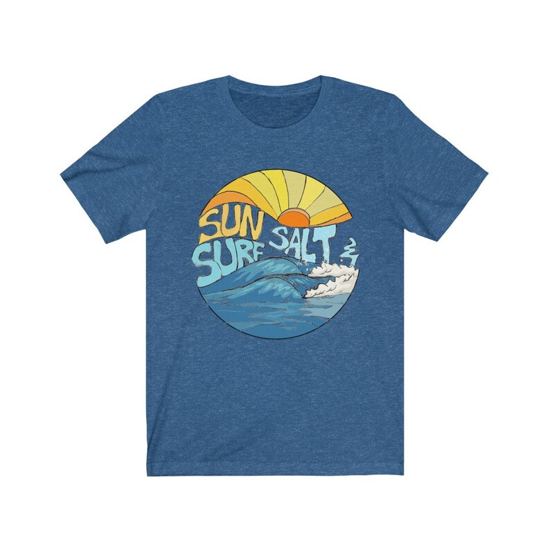 Sun Salt Surf Retro Graphic T Shirt Unisex Vintage Surf Shirt - Etsy