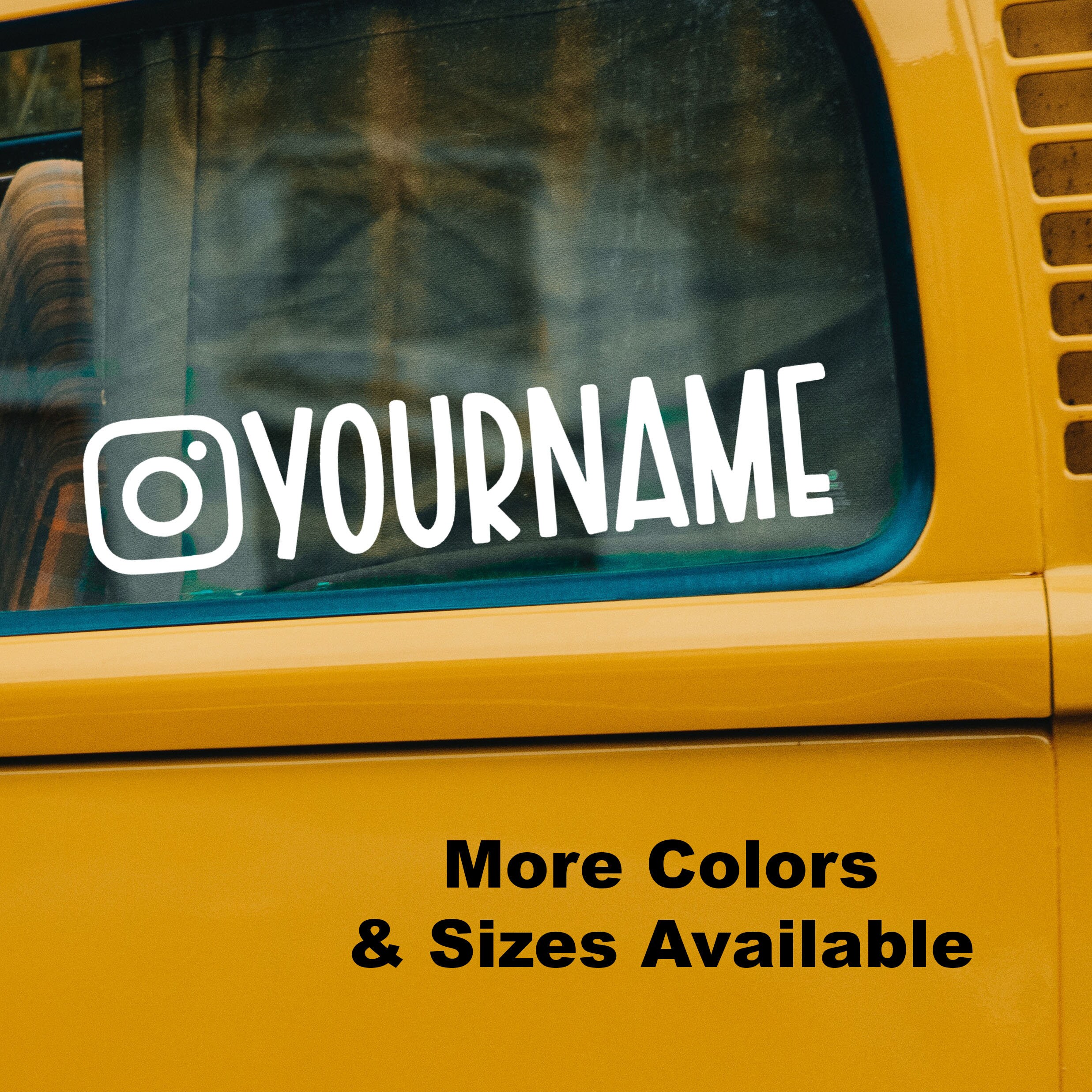 Custom Instagram Decals 2" to 24" Custom Car Sticker, Personalized ...