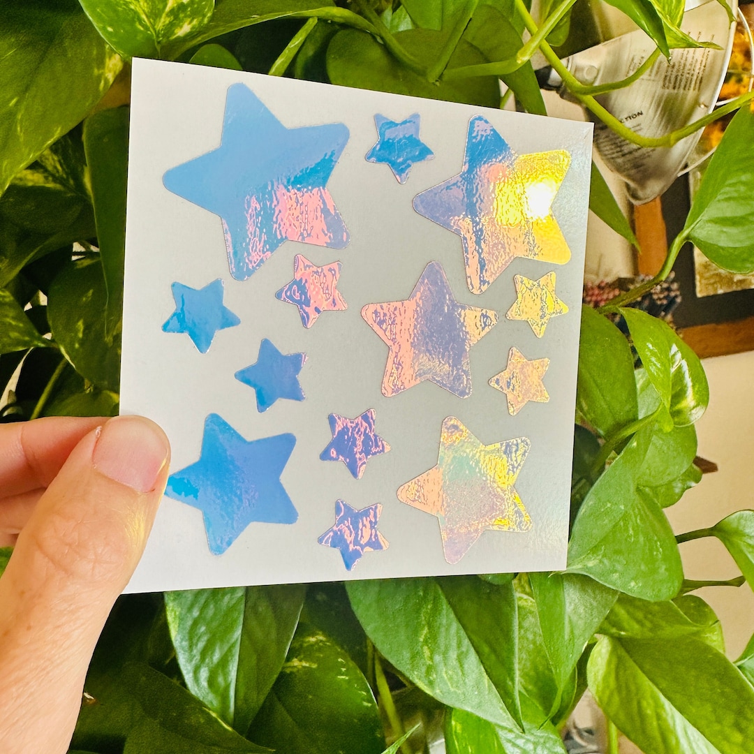 Star Decal Set of 13/ Holographic Decal, Car Decals, Holographic Car ...
