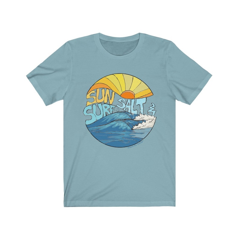 Sun Salt Surf Retro Graphic T Shirt Unisex Vintage Surf Shirt - Etsy