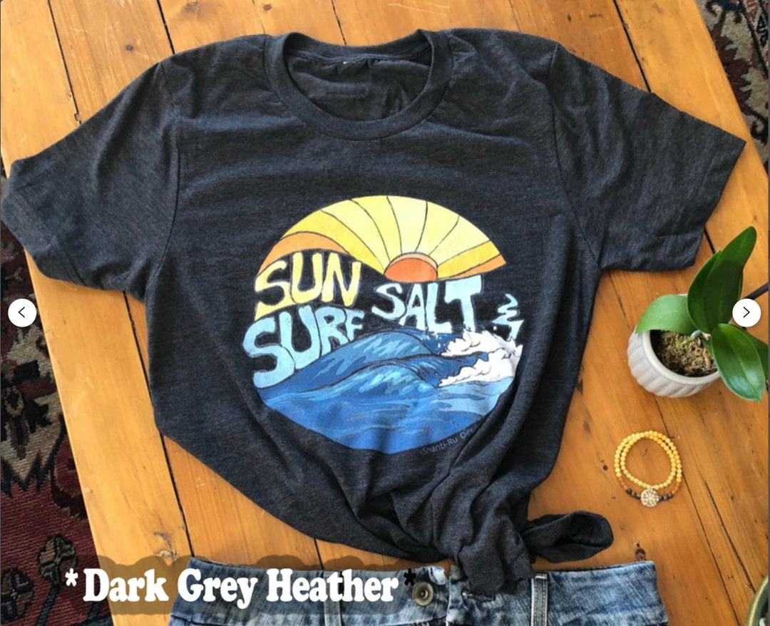 Sun Salt Surf Retro Graphic T Shirt Unisex Vintage Surf Shirt Travel ...
