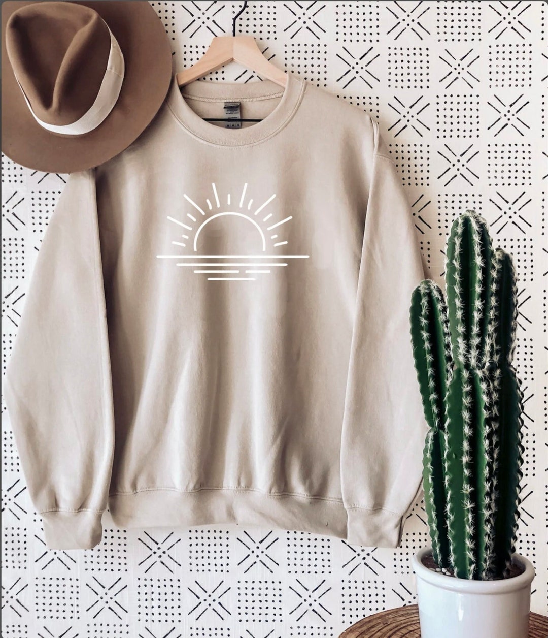 Sunshine Crewneck Sweatshirt Vintage Sweatshirt Cute Womens Oversized ...