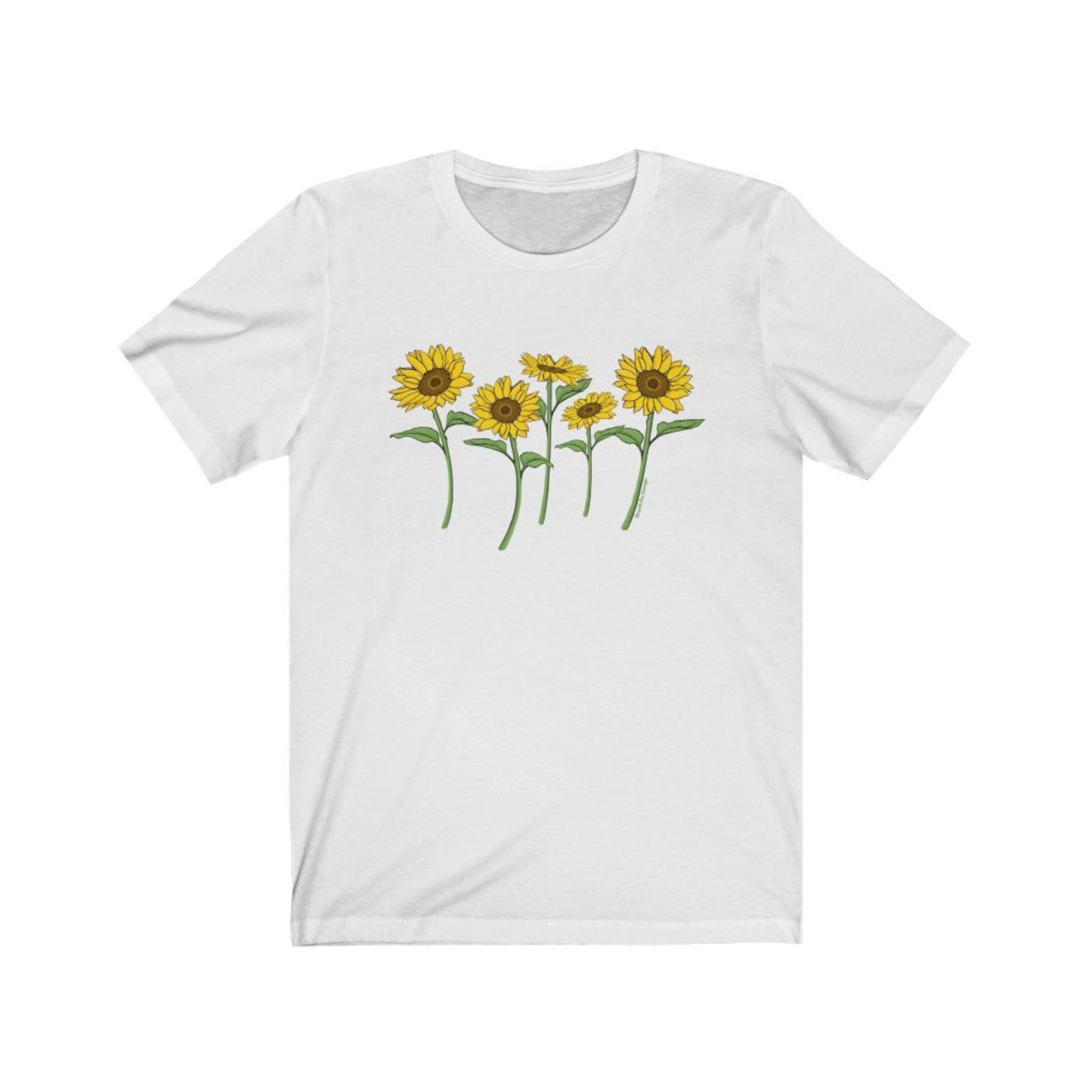 Sunflower T Shirt Wildflower Tee, Women’s Graphic Tee Unisex Vintage T ...