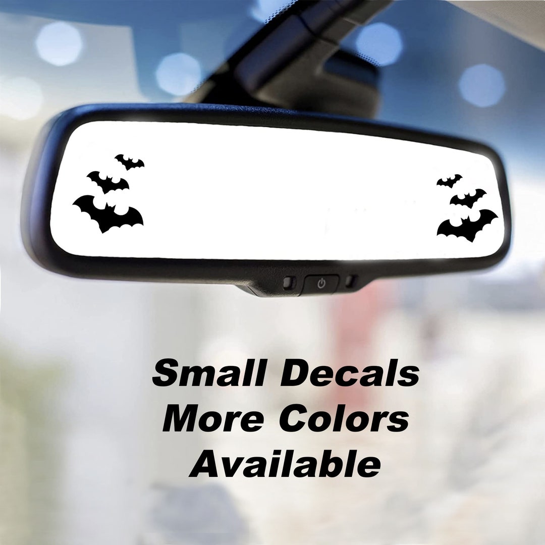 Small Bat Decals, Goth Bat Car Decal Rear View Mirror Sticker Car ...