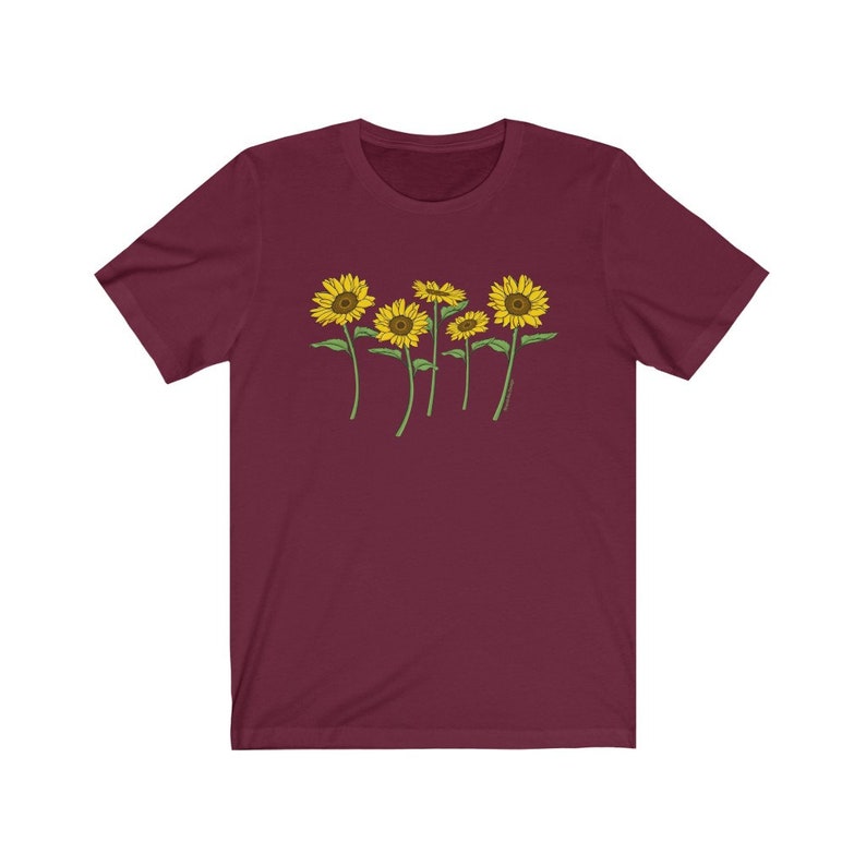 Sunflower T Shirt Wildflower Tee, Women’s Graphic Tee Unisex Vintage T ...