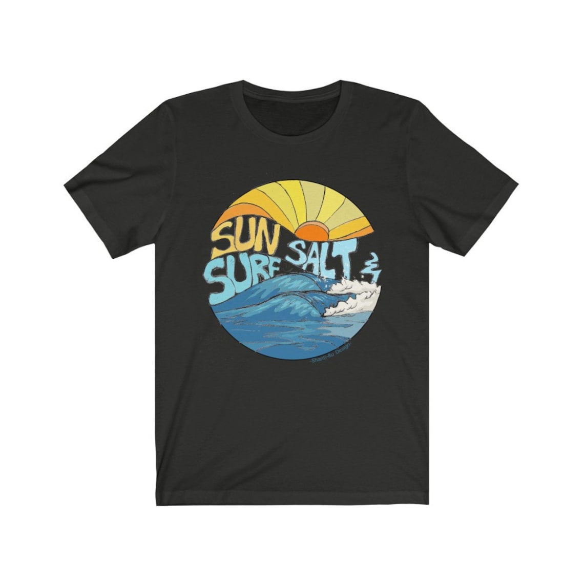Sun Salt Surf Retro Graphic T Shirt Unisex Vintage Surf Shirt - Etsy