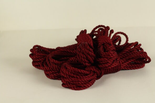 Burgundy Japanese Jute Premium Bondage Rope for Shibari/kinbaku - Etsy