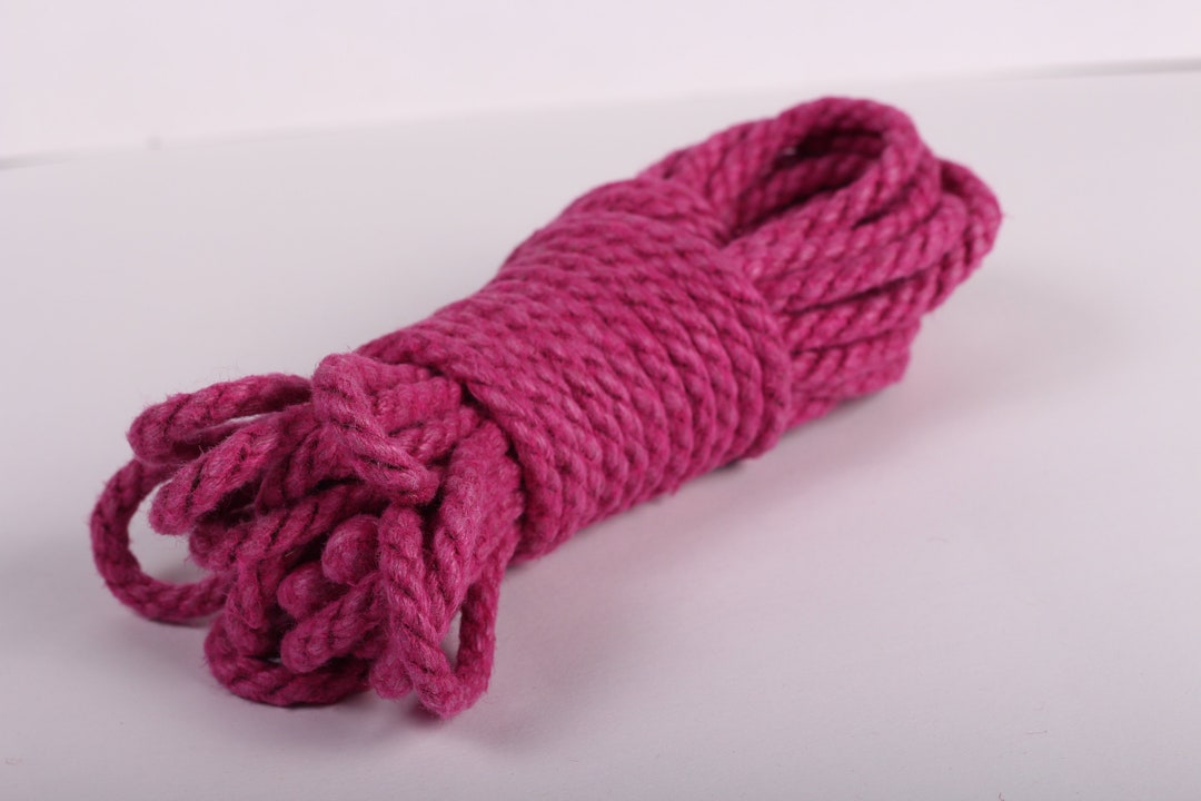 Pink Hemp Bondage Rope for Shibari / Kinbaku - Etsy