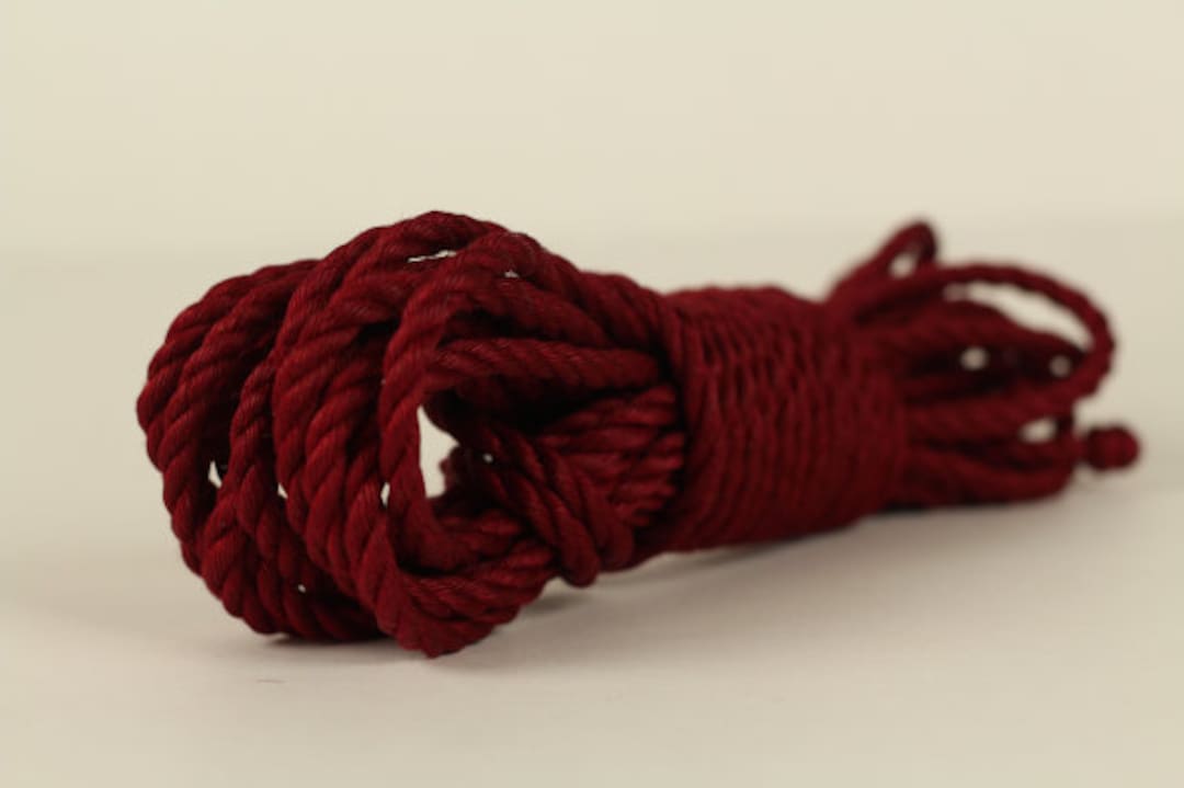 Burgundy Japanese Jute Premium Bondage Rope for Shibari/kinbaku - Etsy