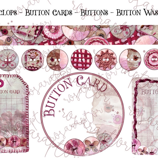Button Cards - Etsy