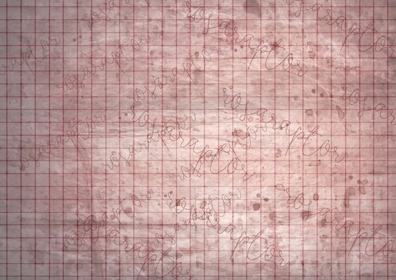 Paper Ephemera Lined Paper TRICOLOR Grid Paper Whimsical Junk Journal ...