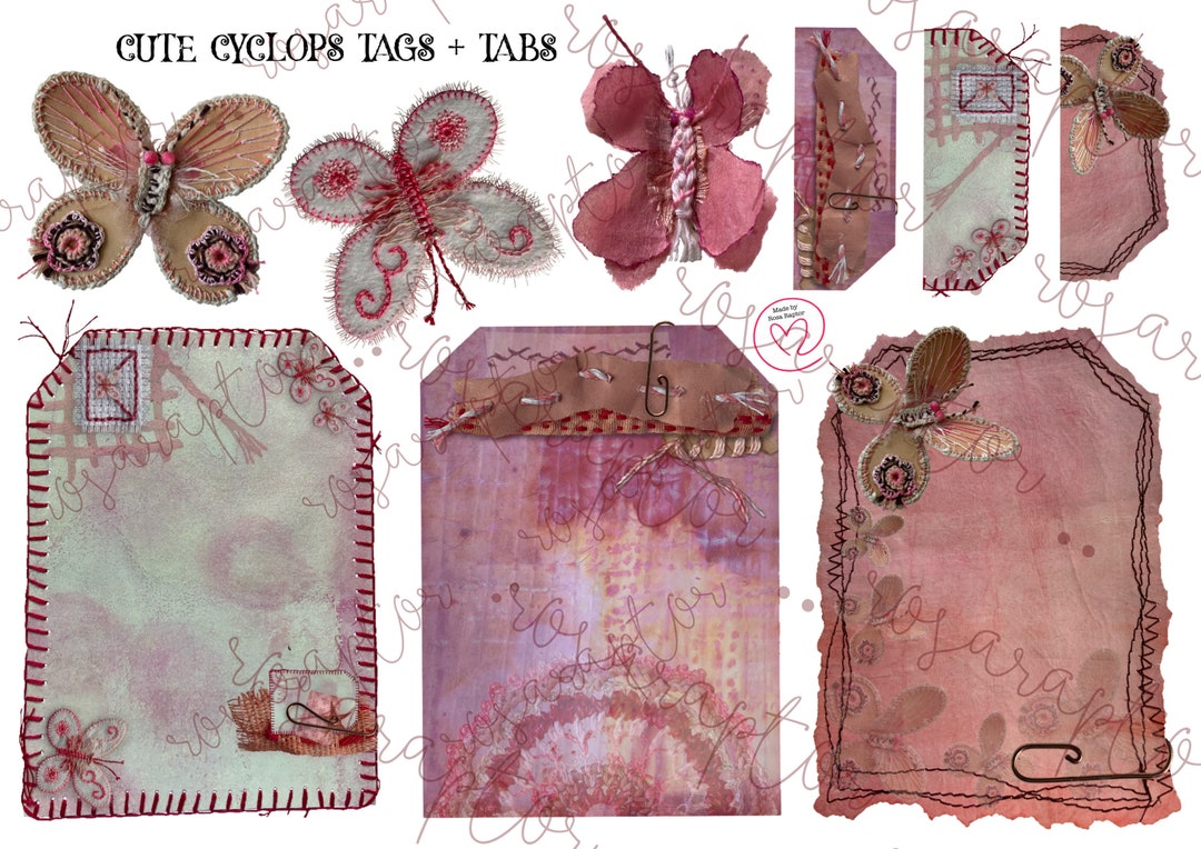 Cute Cyclops Tags Tabs PINK - Etsy