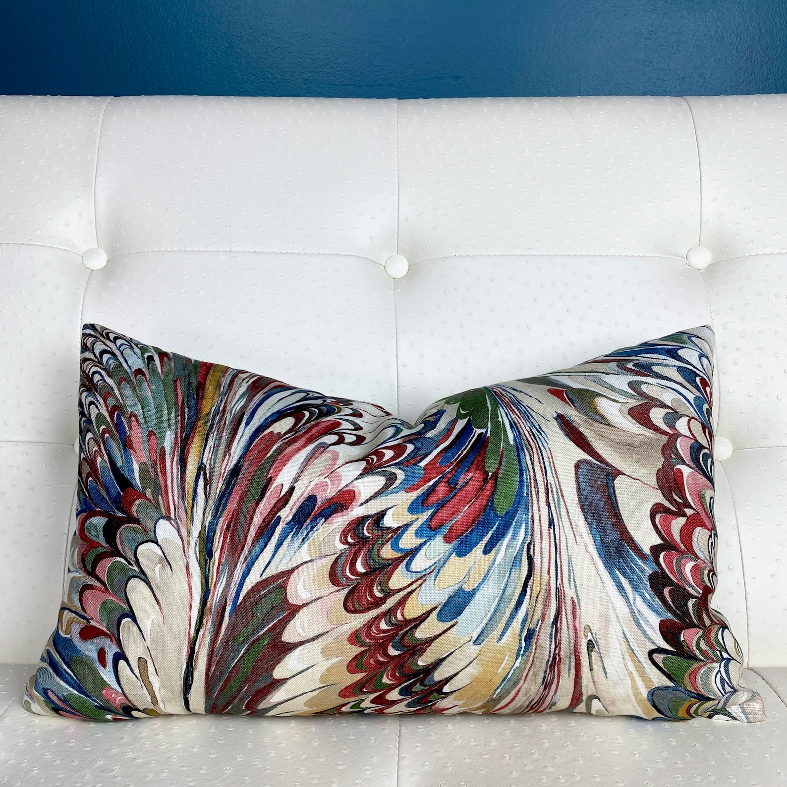 Marbled Pillow Cover Lee Jofa Taplow Spice Leaf BOTH SIDES - Etsy