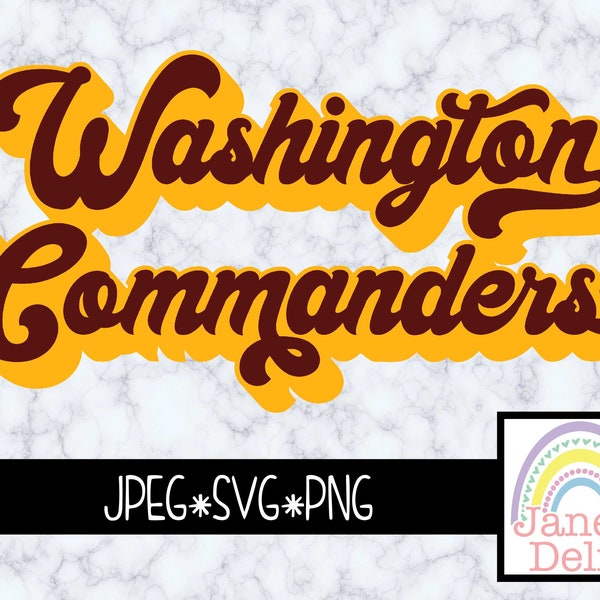 Washington Commanders Svg Files - Etsy