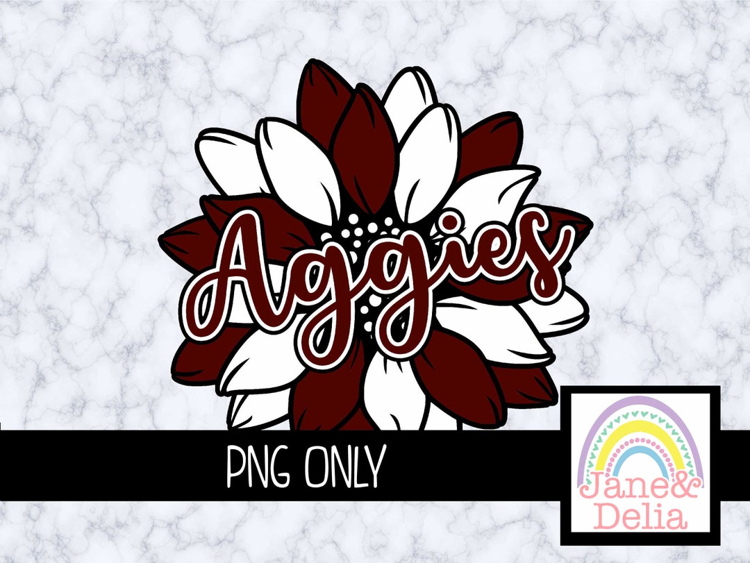 Aggies Sunflower Aggies Men Shirt Womens Cute Aggies Shirt PNG Digital ...