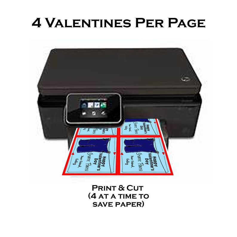 INSTANT DOWNLOAD Smartie Pants Valentines, Valentine's Day Kids School ...