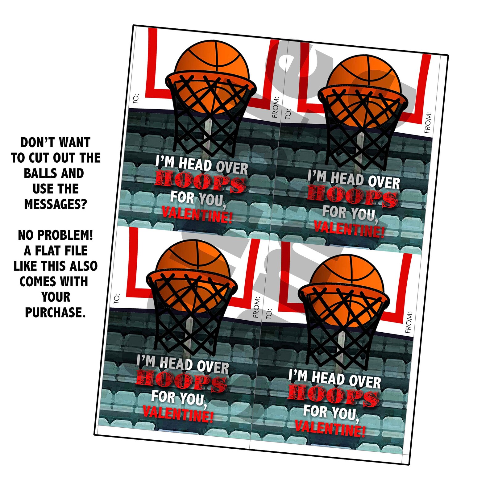 INSTANT DOWNLOAD Basketball INTERACTIVE 4x5.24 | Etsy
