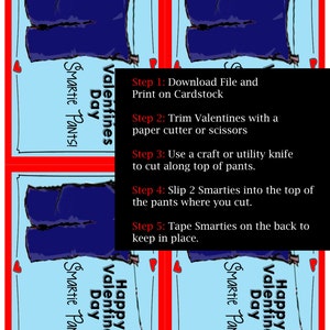 INSTANT DOWNLOAD Smartie Pants Valentines, Valentine's Day Kids School ...