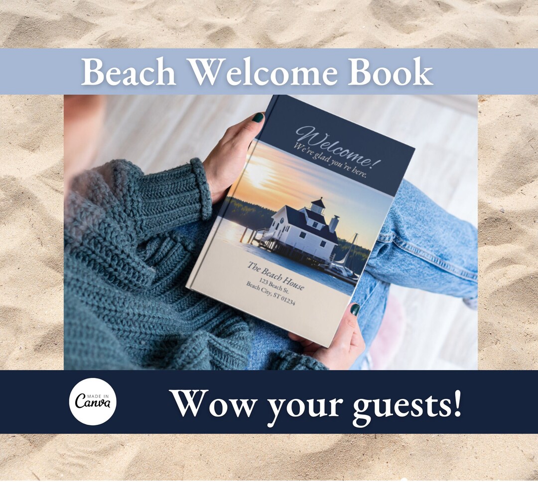 Editable Welcome Booklet, Welcome Book, Airbnb, Vrbo, Airbnb Booklet ...
