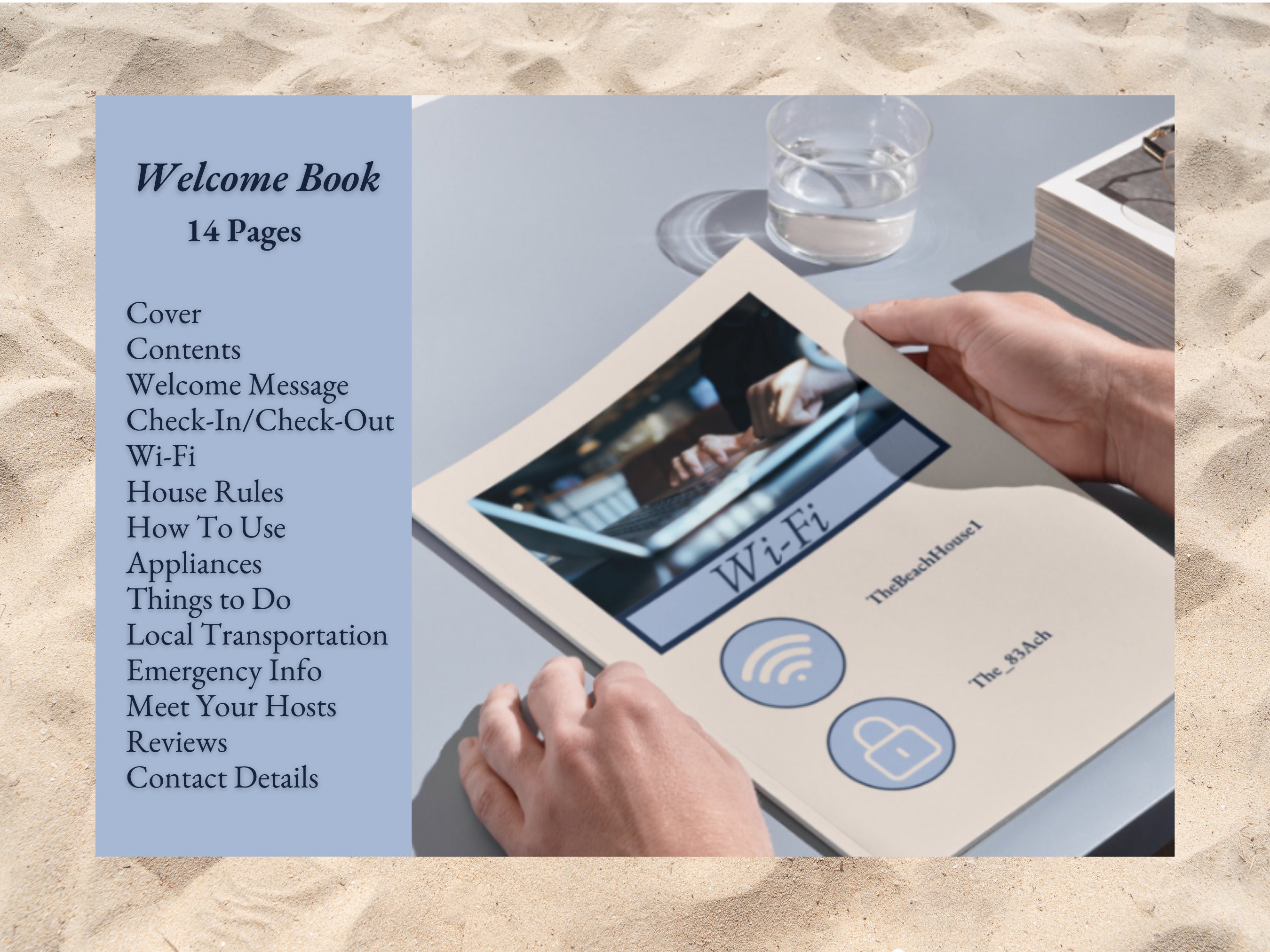 Editable Welcome Booklet, Welcome Book, Airbnb, Vrbo, Airbnb Booklet ...
