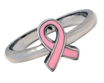 Breast Cancer Ring | Etsy