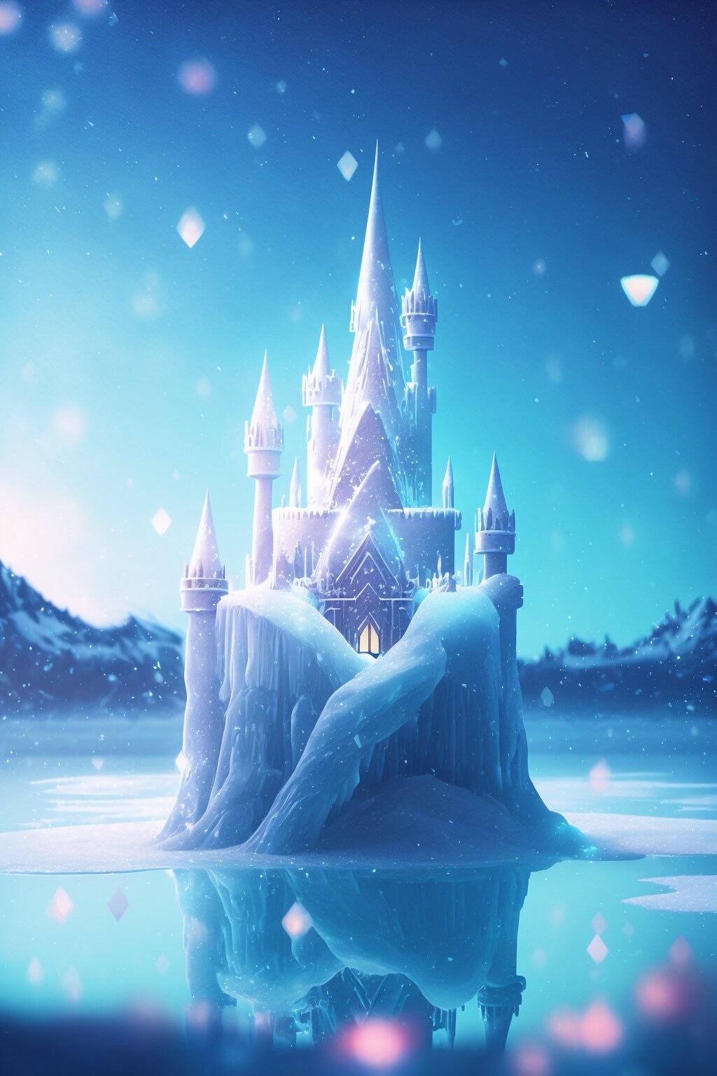Enchanting Bundle of 3 Princess Ice Castle Backdrops Perfect for ...