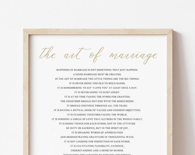 CALLI the Art of Marriage Poem, Wilferd A. Peterson, Marriage Quotes ...