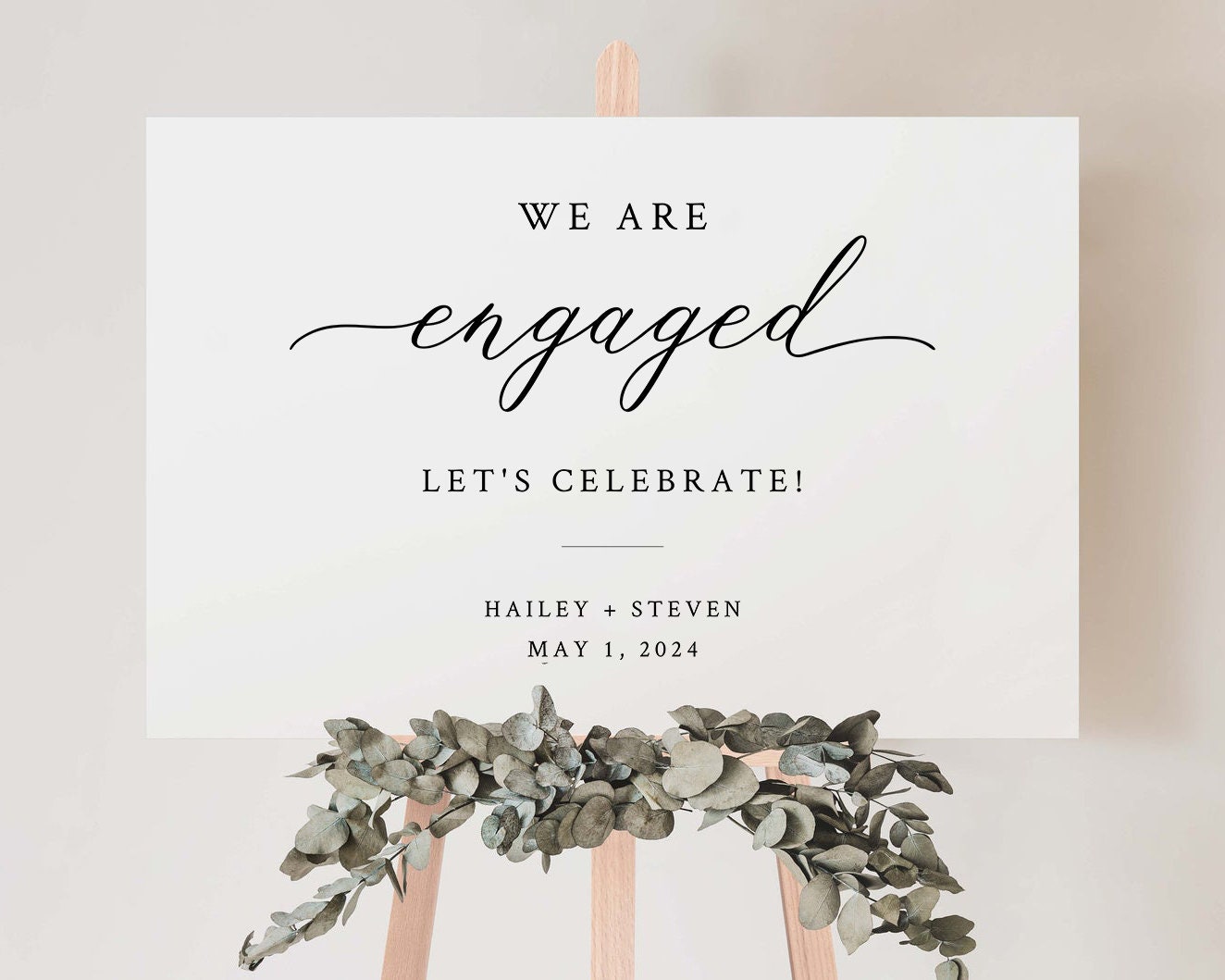 Engagement party welcome sign decal - Etsy.de