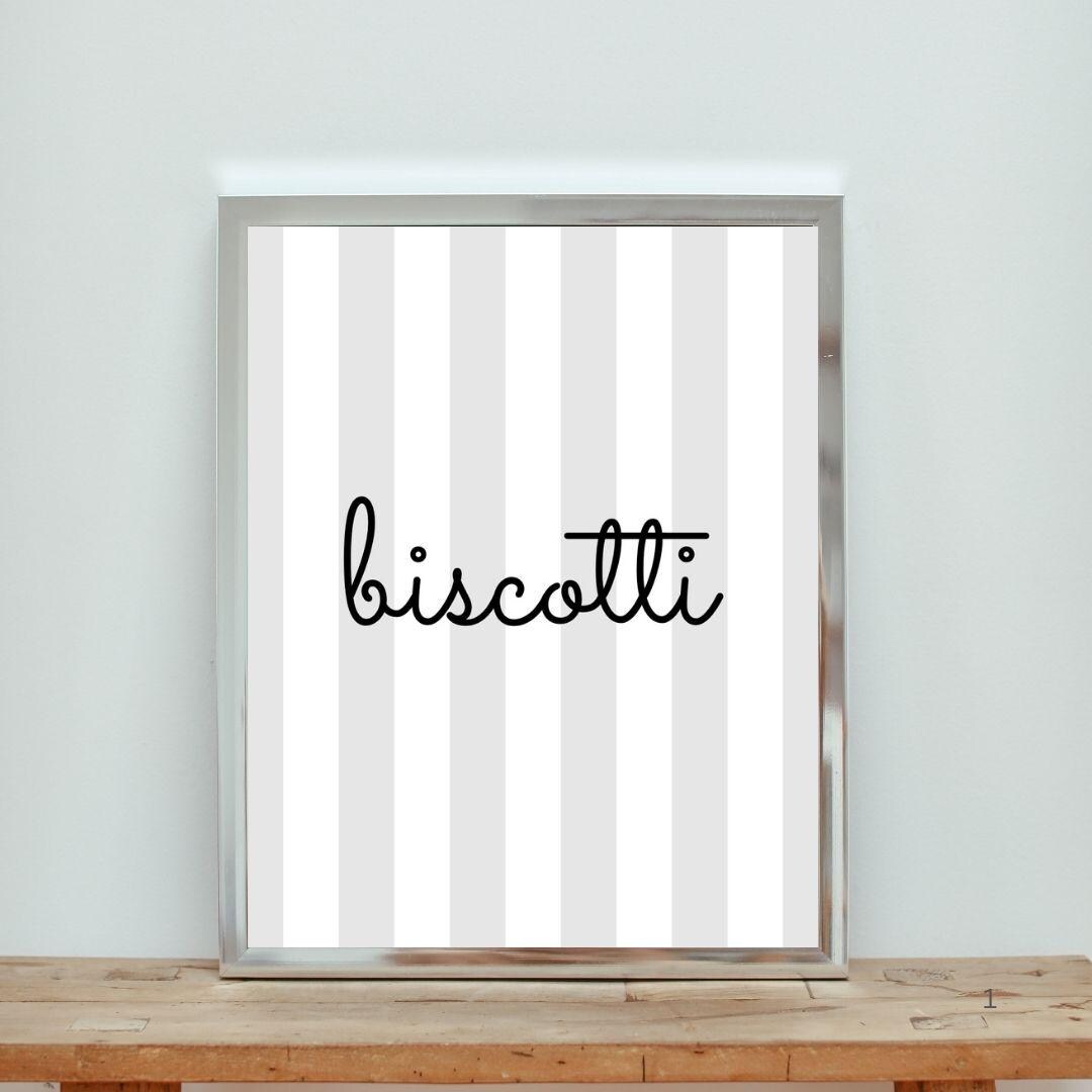 Biscotti Art Print 8x10, Biscotti Print, Italian Kitchen Wall Art ...
