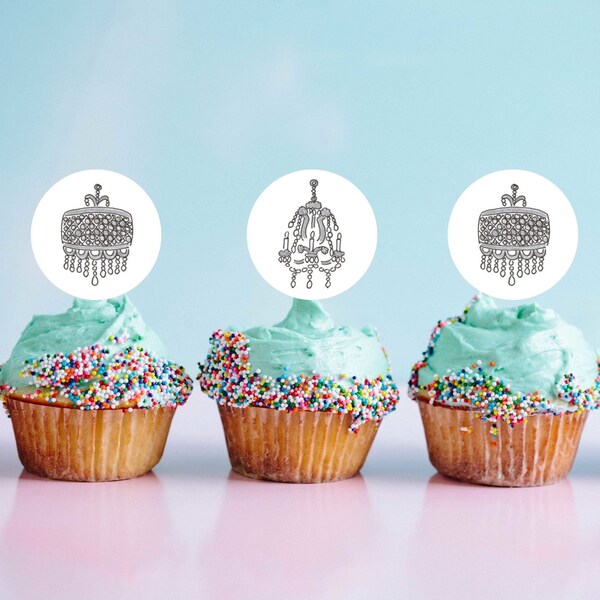 Designer Cupcake Toppers - Etsy