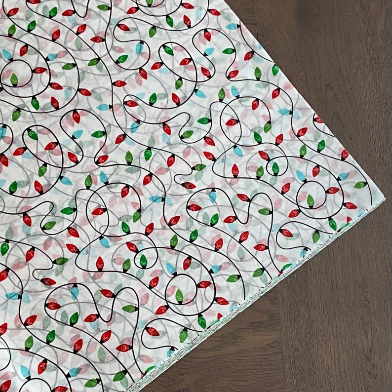 Christmas Tissue Paper Light Parade, Green and Red Mixed Pack. Premium ...