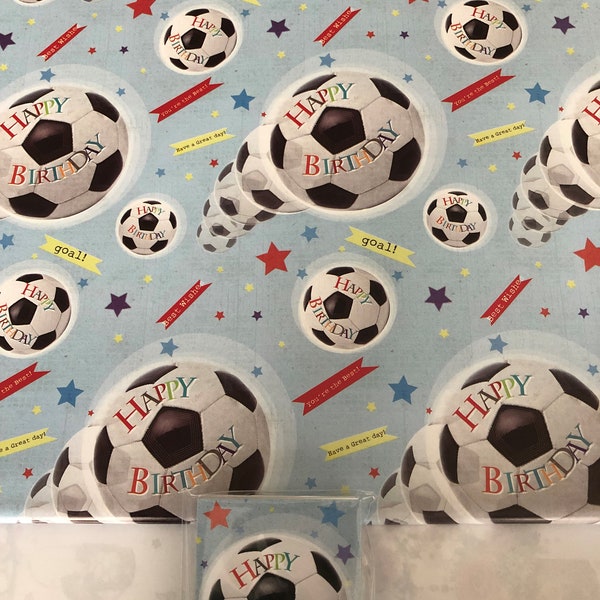 Football Wrapping Paper - Etsy UK